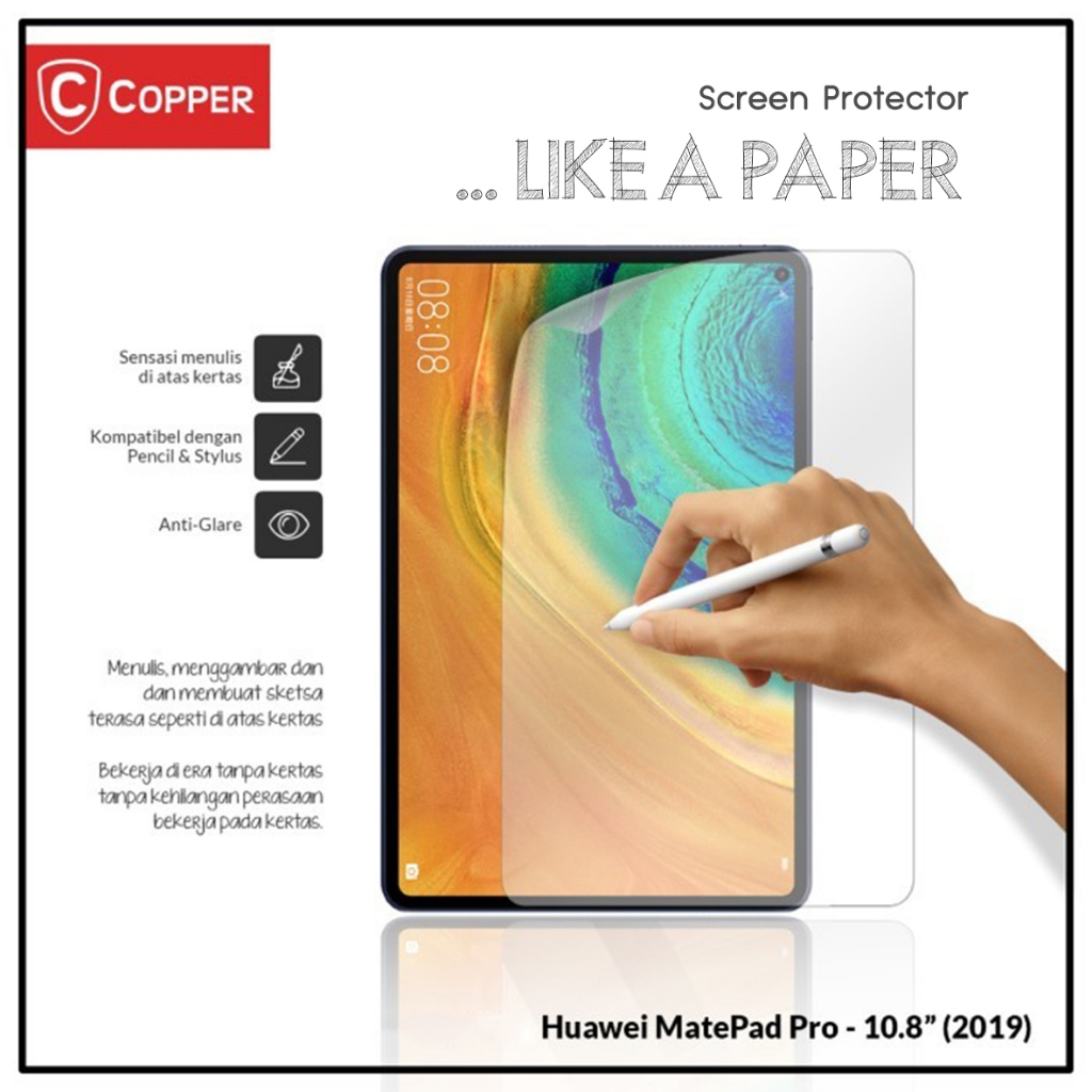 Jual Huawei Matepad Pro 10,8 (2019) - Copper Screen Protector Feels ...