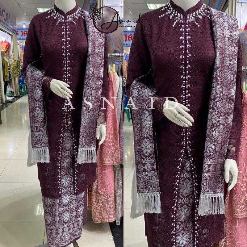 Jual kebaya songket modern hijab / kebaya songket modern / kebaya ...