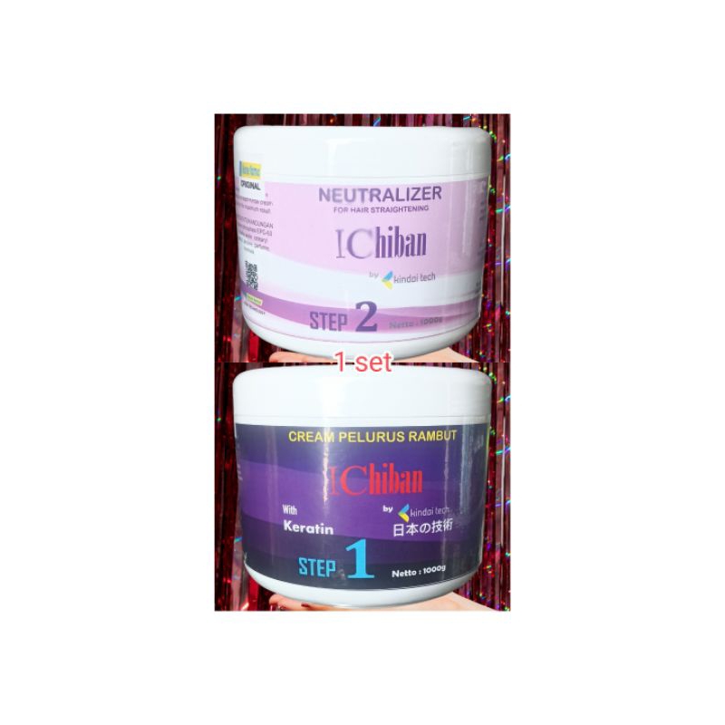 Jual 1set ichiban sensitif pelurusan rambut 1kg (Step1 dan step2)100% ...