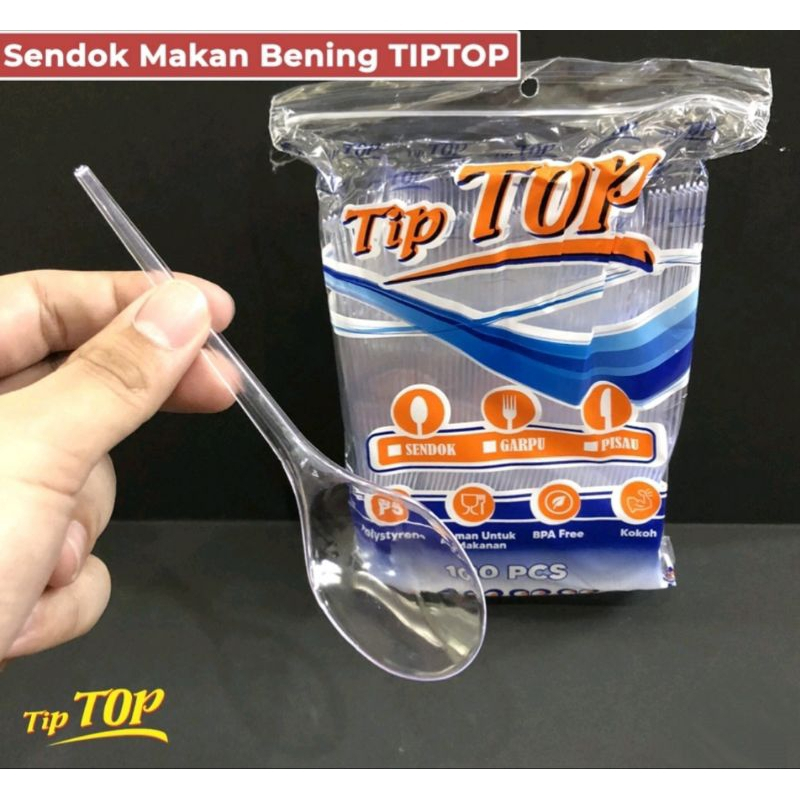 Jual ( ECER 10 pcs / 25 pcs / 50 pcs / 100 pcs ) Sendok Makan Tip Top ...