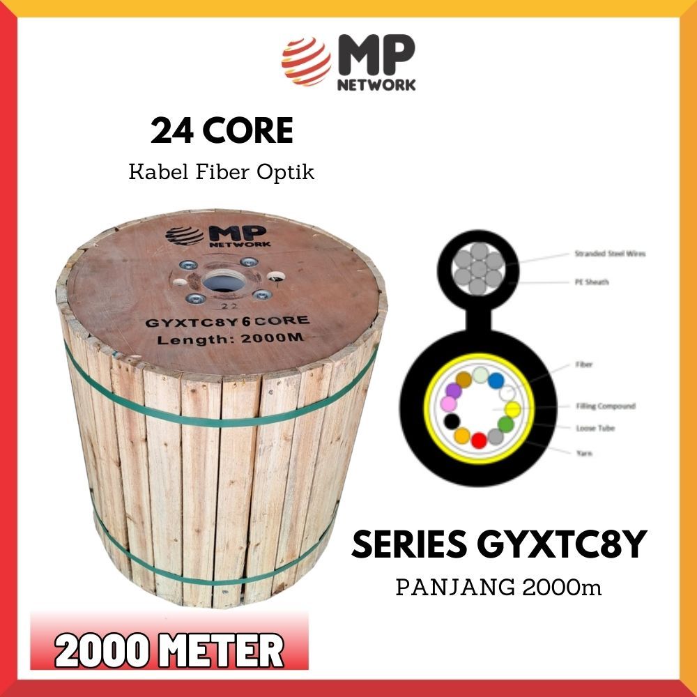 Jual Kabel FO 24 Core fig 8 2000 meter - MP Network | Shopee Indonesia