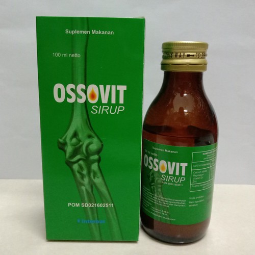 Jual OSSOVIT SIRUP ORIGINAL 100 ML / Suplemen Kalsium, Vitamin dan Zinc ...