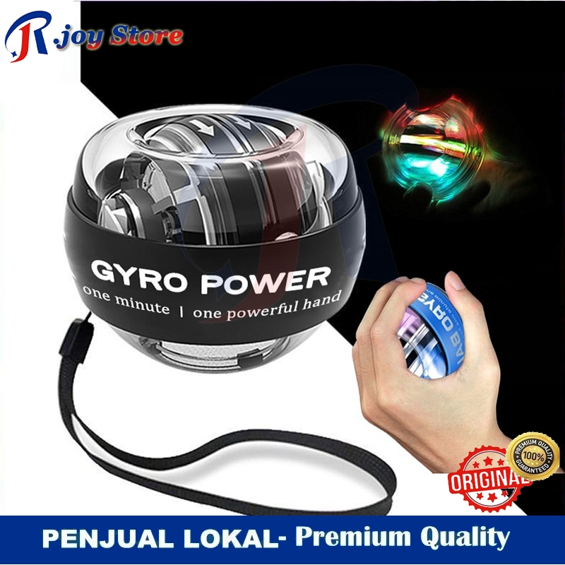 Jual HABE Gyro Ball Spinner Powerball Metal LED Auto Starter Hand Gym ...