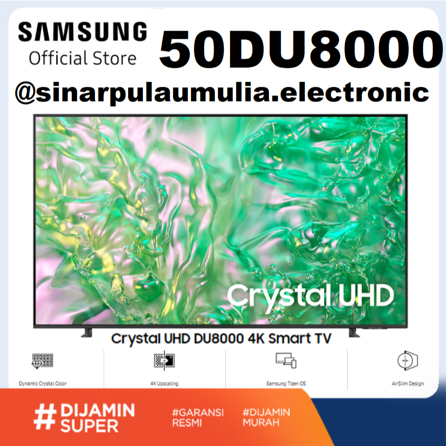 Jual Samsung LED TV 50 Inch 4K UHD Smart Digital - UA50DU8000 / UA 50 DU 8000 / 50DU8000 / UA50 ...