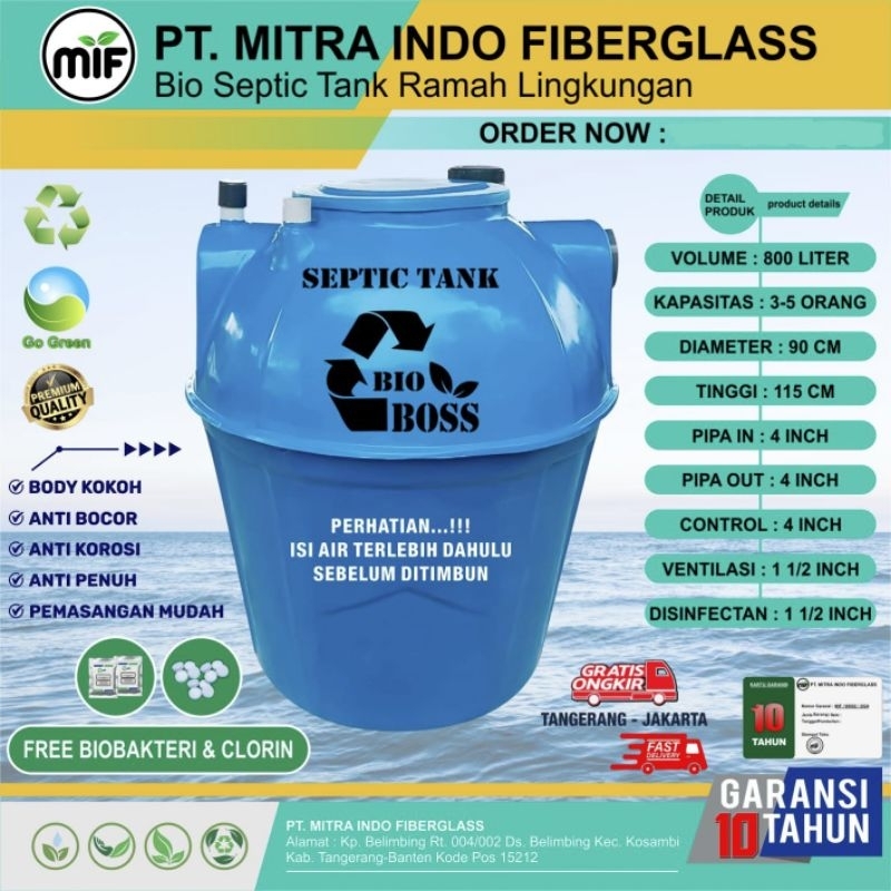 Jual septic tank 800 liter BIO BOSS | Shopee Indonesia