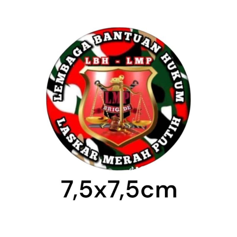Jual stiker laskar merah putih/stiker orrmas/stiker lambang ormas ...