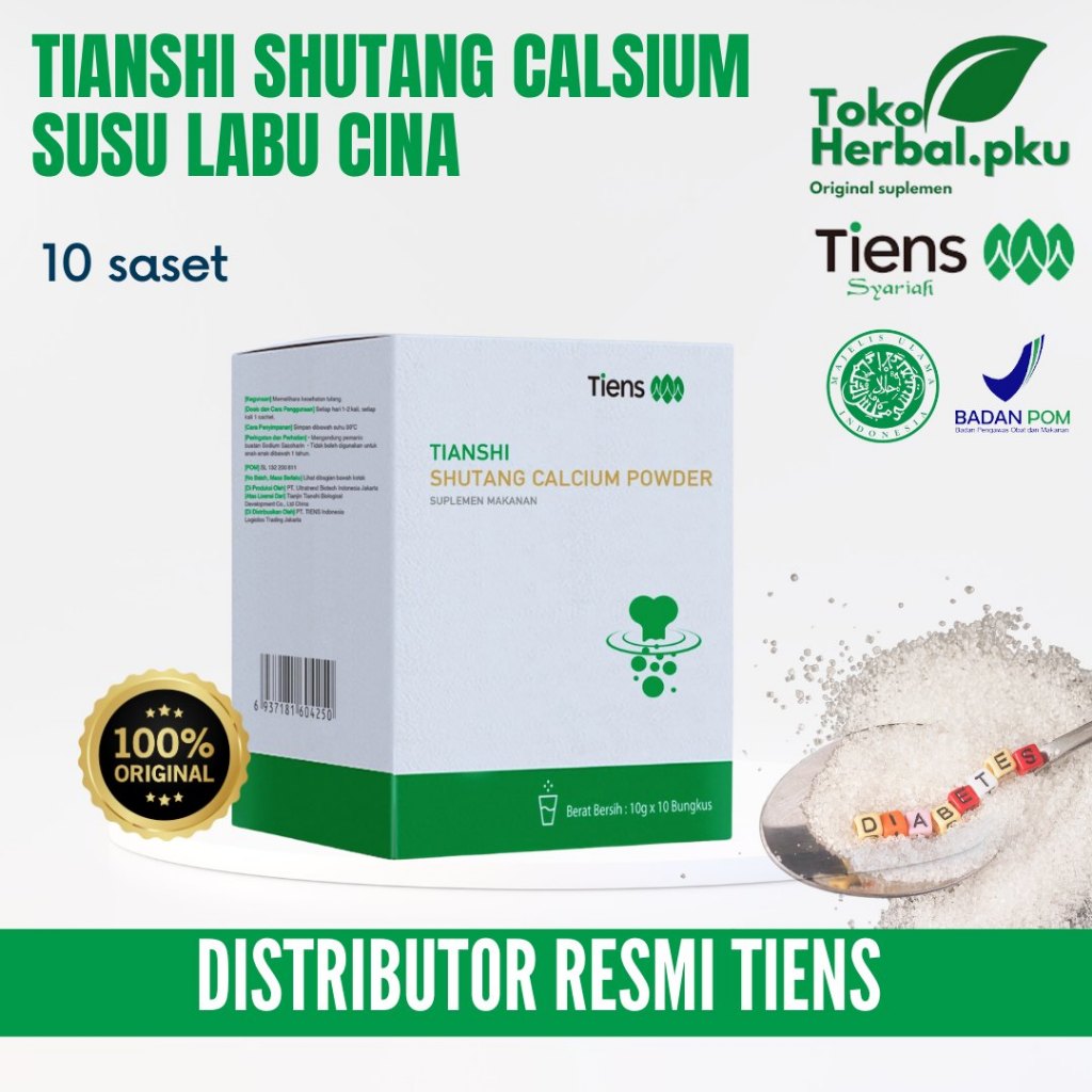Jual TIANSHI SHUTANG CALSIUM SUSU LABU CINA PENDERITA DIABETES DAN GULA ...