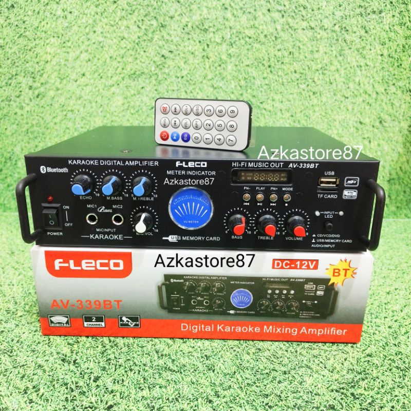 Jual Amplifier fleco 339 BT 1000WATT amplifier bluetooth karaoke super ...