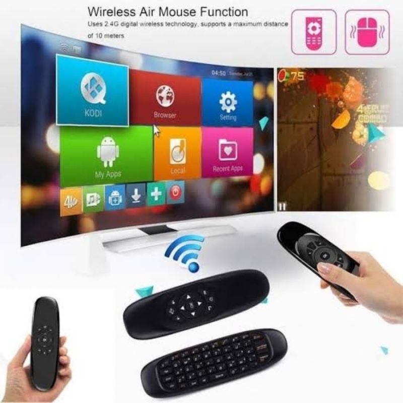 Jual Keyboard Remote Android Smart TV Wireless 2,4 Ghz | Shopee Indonesia