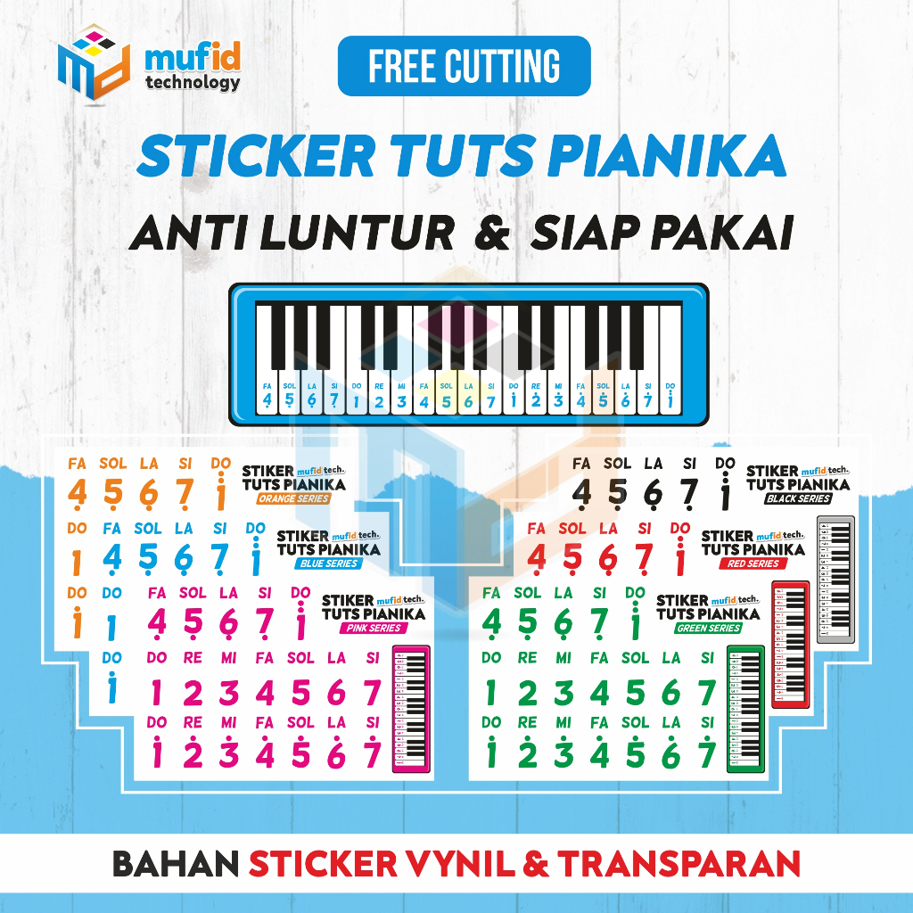 Jual CUTTING STICKER TUTS PIANIKA | Shopee Indonesia