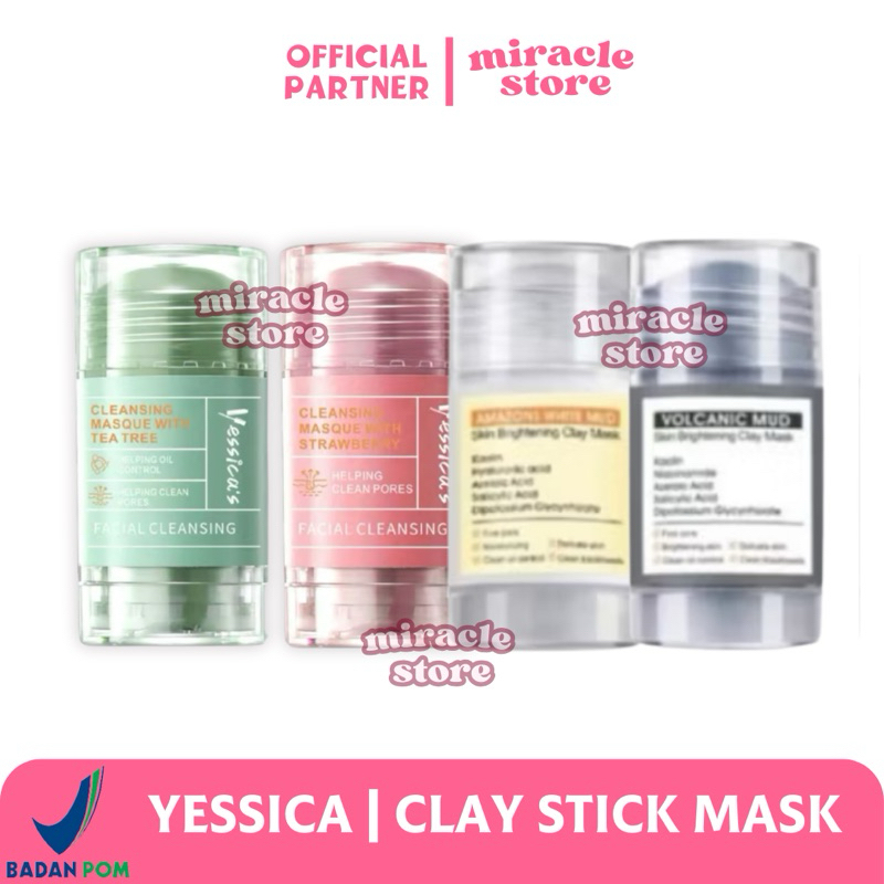 Jual [MIRACLE STORE] YESSICA’S CLAY STICK MASK CLEANSING MASQUE WITH ...