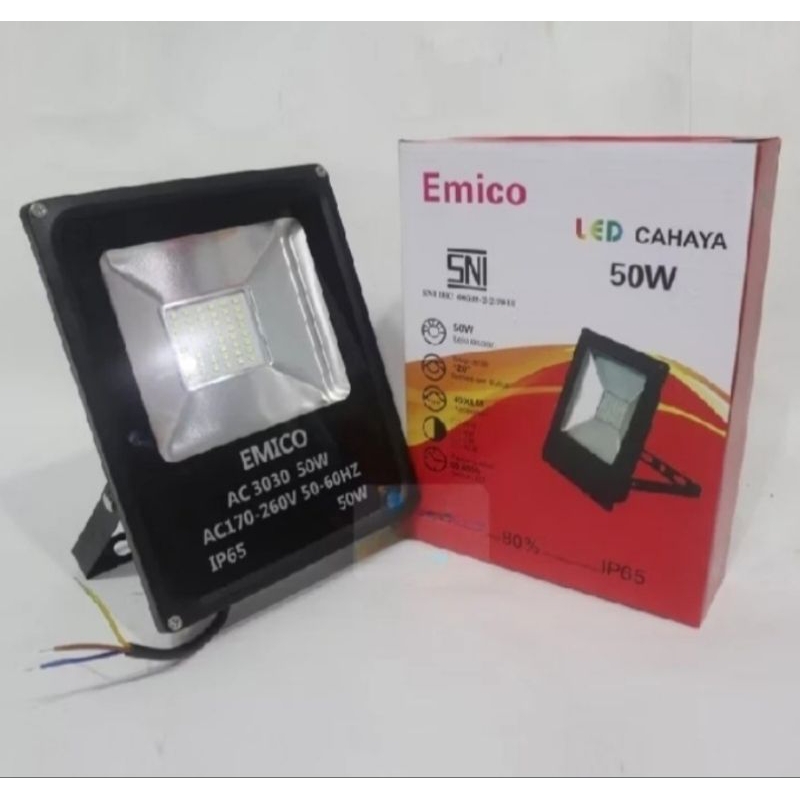 Jual KAP LED LAMPU TEMBAK LAMPU SOROT LED INDOOR OUTDOOR IP65 50W COOL DAYLIGHT (PUTIH) - EMICO ...