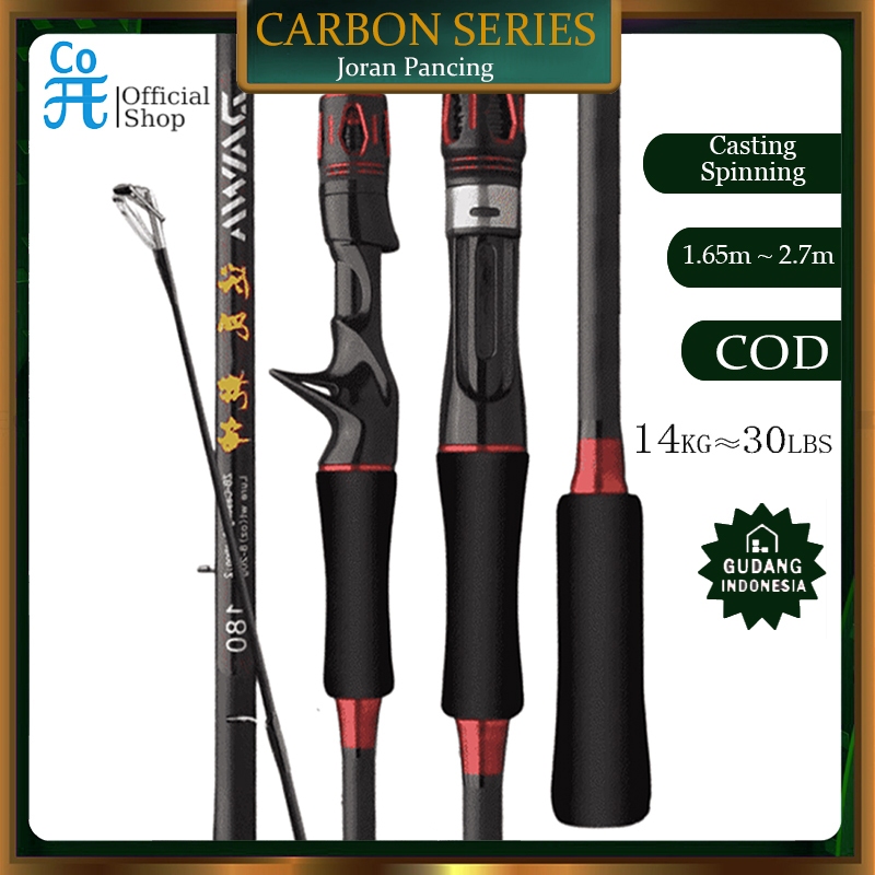 Jual COππ DAIWA SERIES Carbon Spinning Rod Casting Rod Ultralight Fishing Rod Combo SET Joran ...