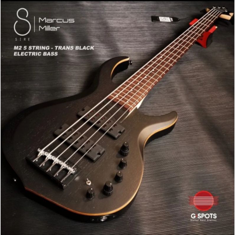 Jual Sire Marcus Miller M2 2nd Gen 5-String Electric Bass Guitar in Transparent Black | Shopee ...