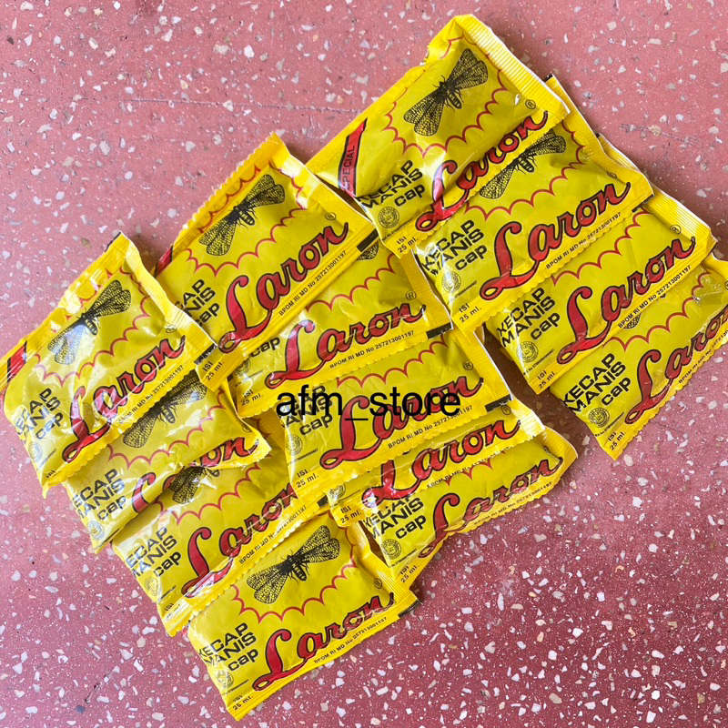 Jual KECAP MANIS CAP LARON kecap manis khas Tuban 1 pack isi 14 sachet ...