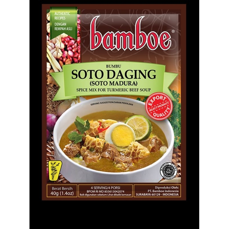 Jual Bamboe Soto Daging 40gr | Shopee Indonesia