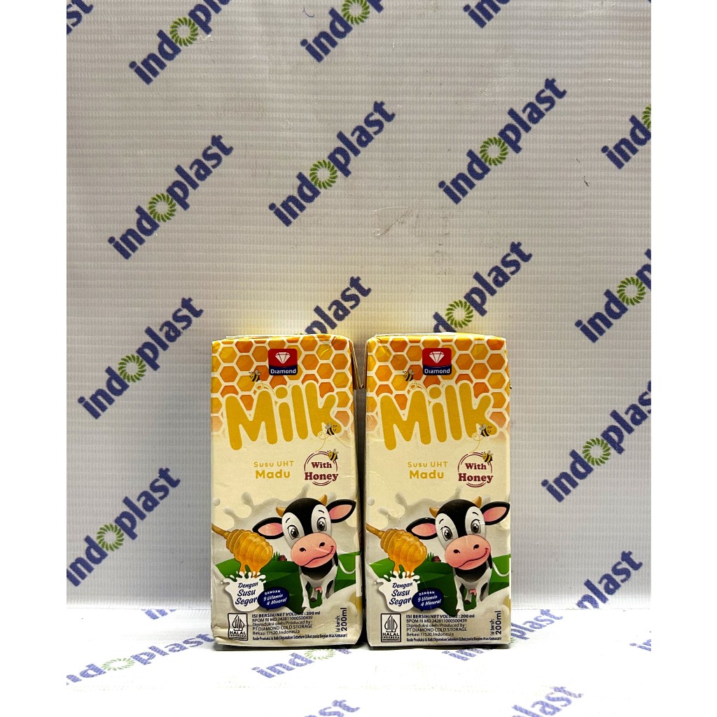 Jual Diamond Milk Susu UHT Honey 200 ML | Shopee Indonesia