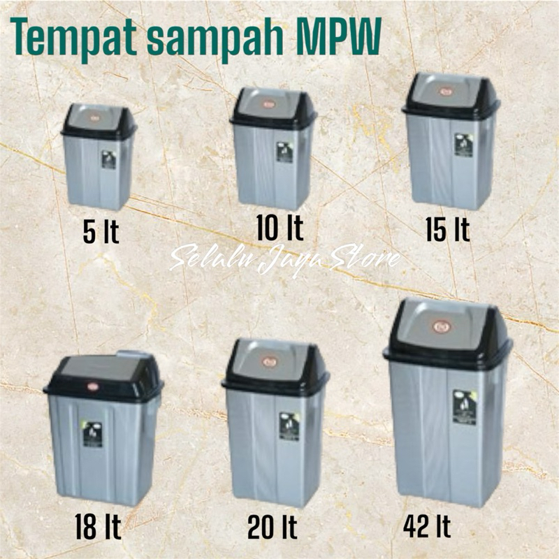 Jual Tempat Sampah Tutup Goyang / Tong Sampah / Tempat sampah Tutup MPW 5 10 15 20 42 60 ...