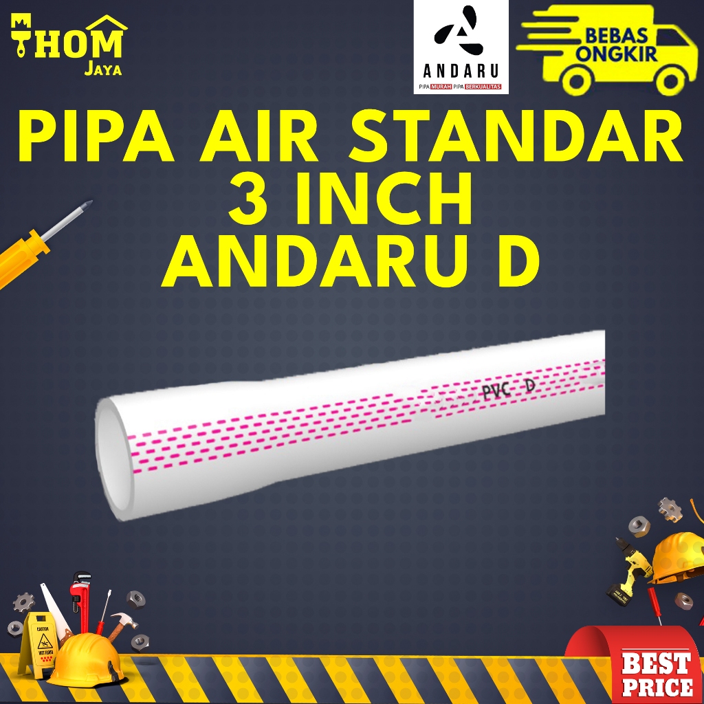 Jual PIPA AIR STANDAR / PRALON / PIPA PVC D RUCIKA/SUPRAMAS/ANDARU - 3 ...