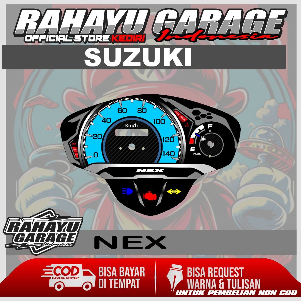 Jual PAPAN SPEEDOMETER CUSTOM SUZUKI NEX | Shopee Indonesia
