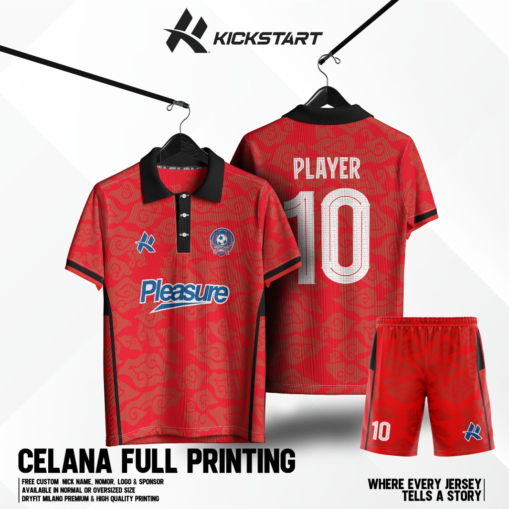 Jual Jersey COSMIC HEAT Premium Kickstart Full Printing Dryfit Bola ...