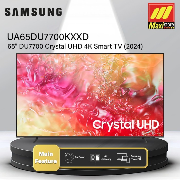 Jual SAMSUNG 65DU7700 / UA65DU7700 65" Crystal UHD DU7700 4K Smart TV (2024) | Shopee Indonesia
