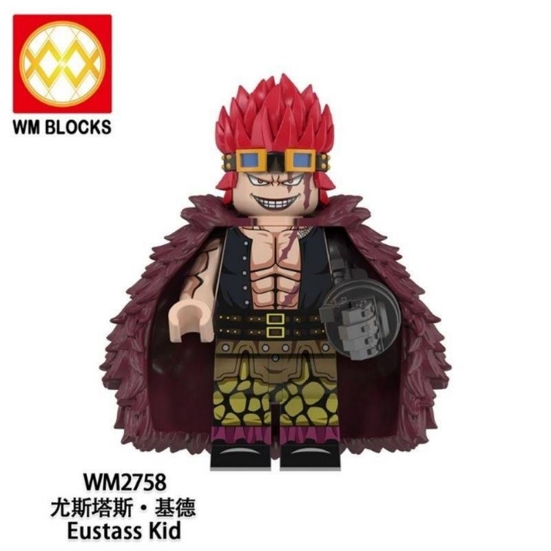 Jual Mini Action Figure Captain Eustass Kid Anime One Piece Brick ...
