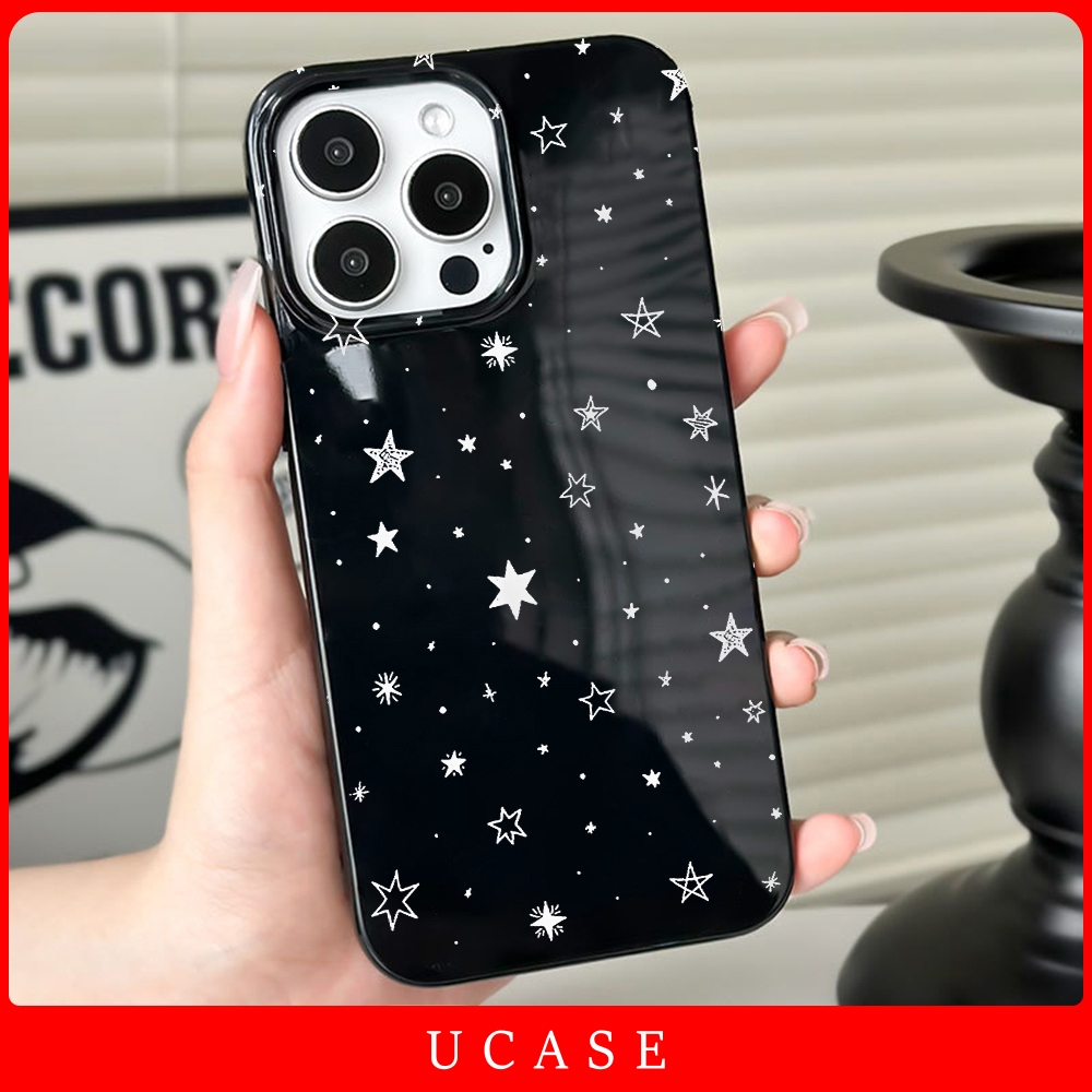 Jual UCASE Case White little star Jelly iPhone 11 13 12 Pro XR XS MAX ...