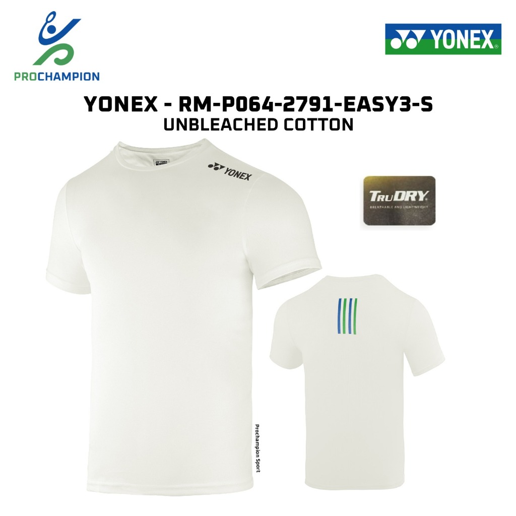 Jual New ! Kaos Jersey Badminton Yonex RM 2791 Easy Tee Unbleached Cotton | Shopee Indonesia