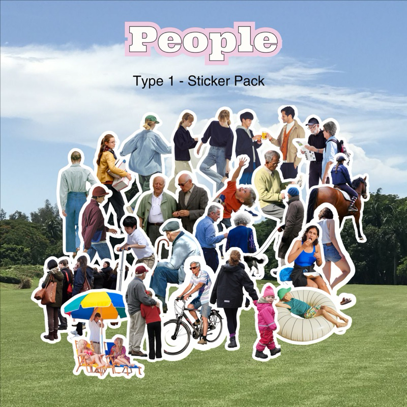 Jual Journaling Stickers - Stiker Orang People Activities Sticker Pack ...