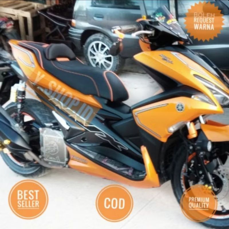 Jual Sarung Kulit Jok Custom Yamaha Nvx 155 Aerox 155 Modif Eropa ...