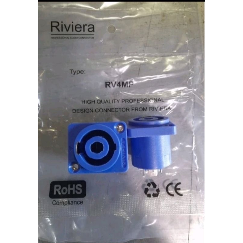 Jual SOCKET SPICON RIVERA BIRU LUBANG MUR SOCKET SPEAKER.1PCS | Shopee ...