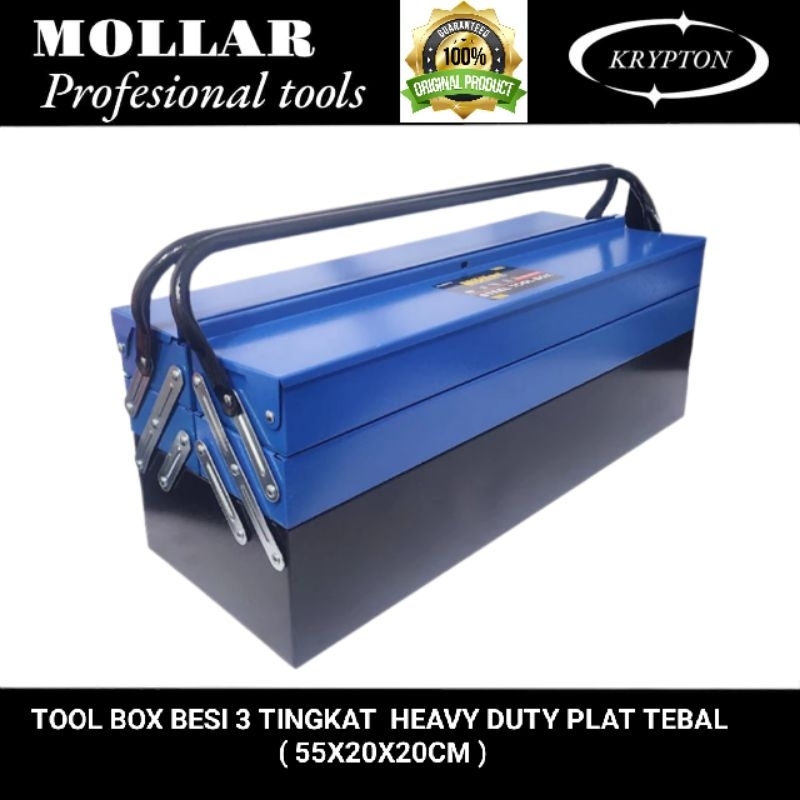 Jual tool box besi 3tingkat heavy duty ( plat besi tebal ) | Shopee Indonesia
