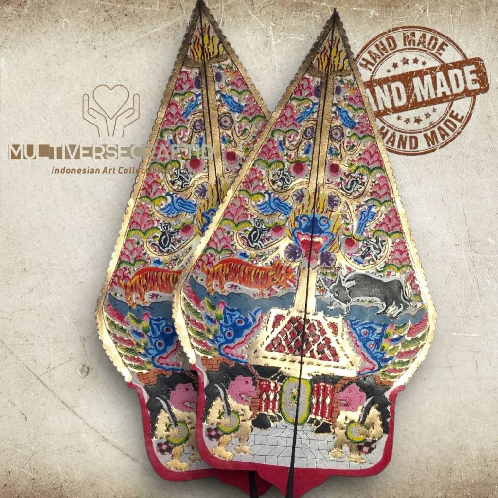 Jual Wayang Alusan Wayang Gunungan 60cm Gapit Bambu Premium Bahan Kulit ...