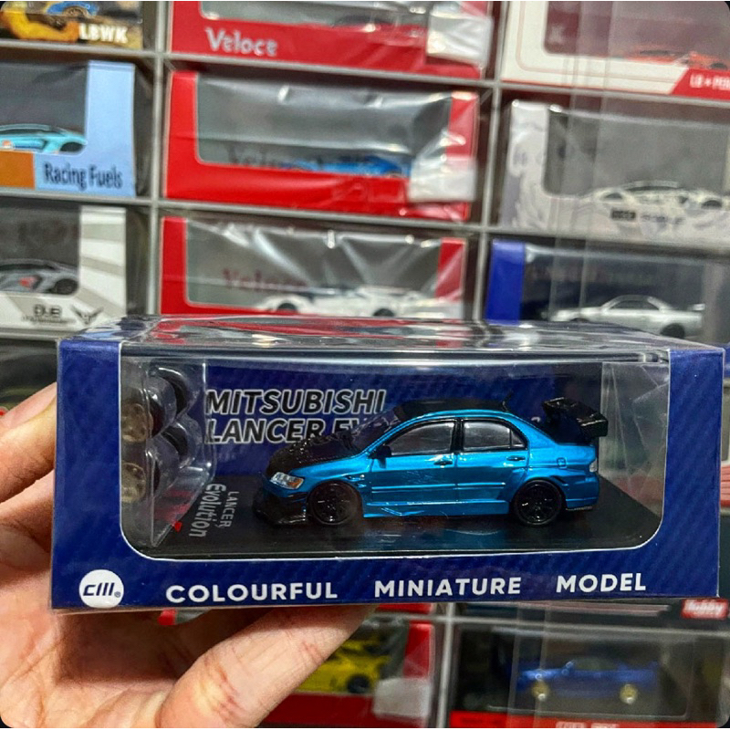 Jual CM Model - Mitsubishi Lancer Evolution Evo IX Metallic Blue Carbon ...