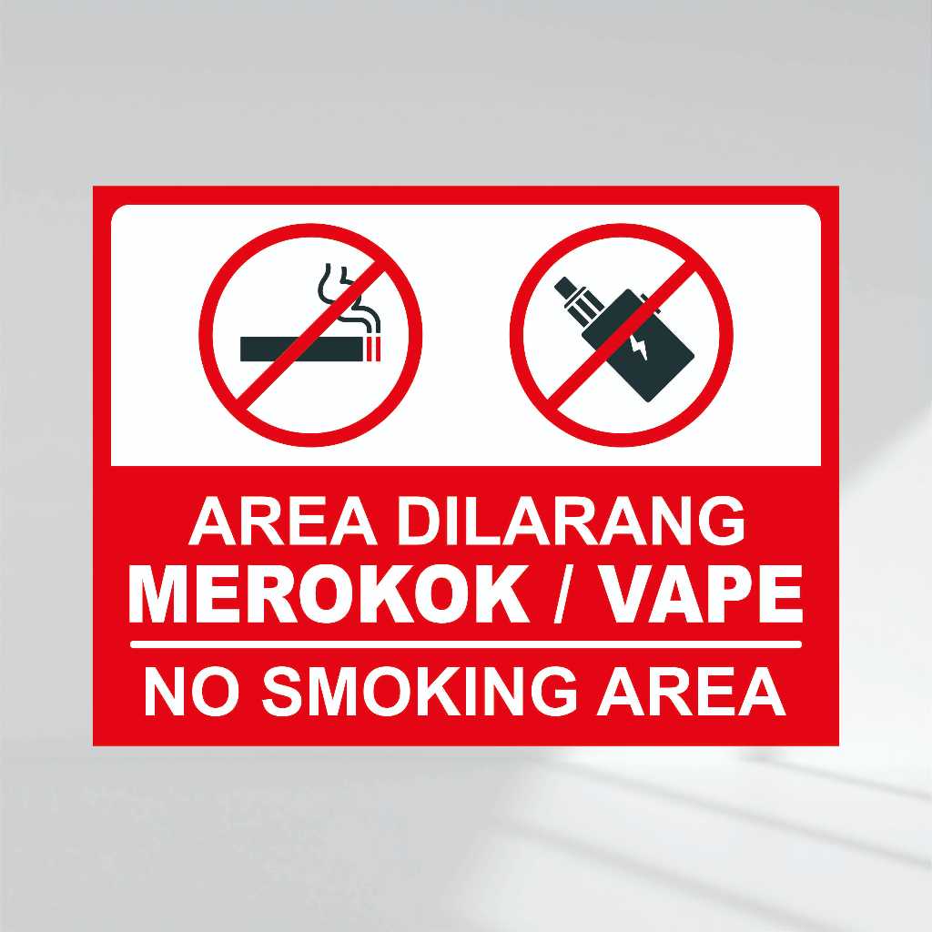 Jual STIKER AREA DILARANG M3R0K0K / V4P3 | Shopee Indonesia