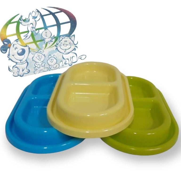 Jual Tempat makan dan minum double anti semut pet bowl double Ceper ...