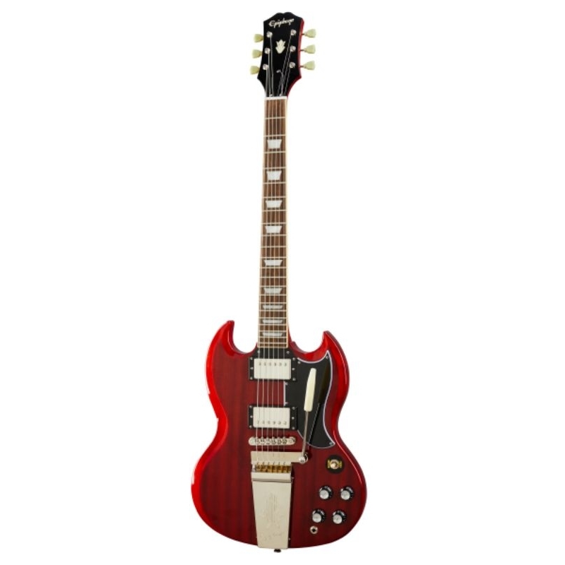 Jual E.G. Epiphone SG Standard 60s Maestro Vibrola Vintage Cherry | Shopee Indonesia