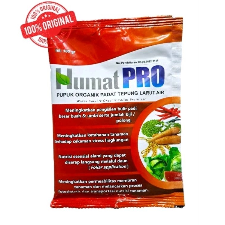 Jual Pupuk Nutrisi HUMAT PRO - 100gr PRIMA AGROTECH (100% Original ...