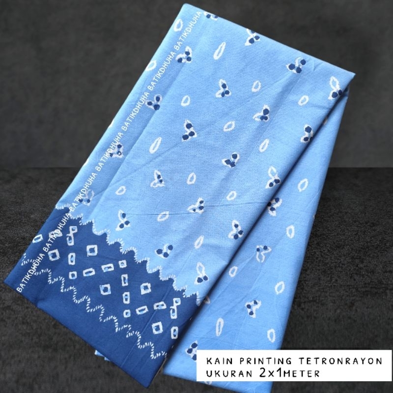 Jual Kain Batik Jumputan Batik Warna Ice Blue | Shopee Indonesia