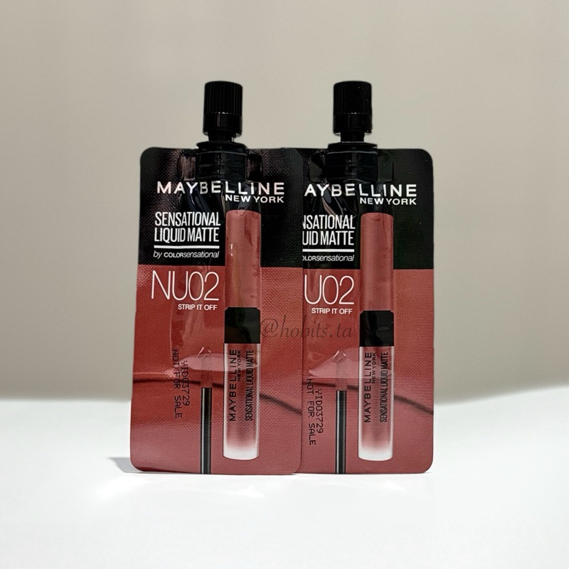 Jual (NEW) MAYBELLINE Sensational Liquid Matte Lip Cream Sachet 2 ml ...