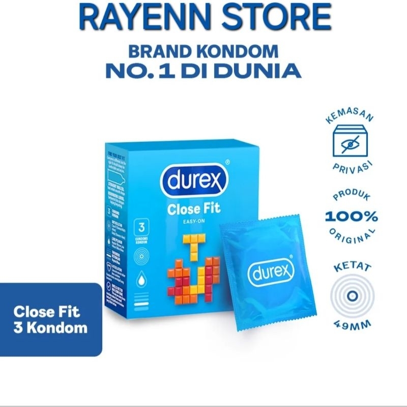 Jual Kondom Durex Close Fit isi 3 pcs ( PRIVASI DIJAMIN AMAN ) | Shopee Indonesia
