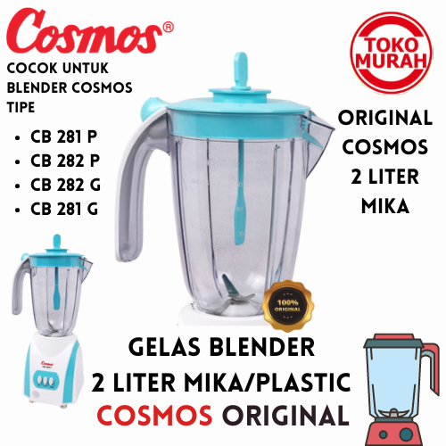 Jual Gelas Blender COSMOS CB 282 P/CB 282 P 2 Liter Mika/Plastik ...