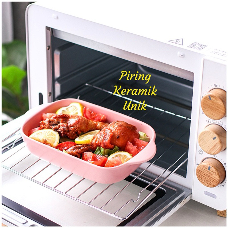 Jual Piring Unik MODEL KUPING Bentuk Kotak Grill Pan Samping kiri kanan ...