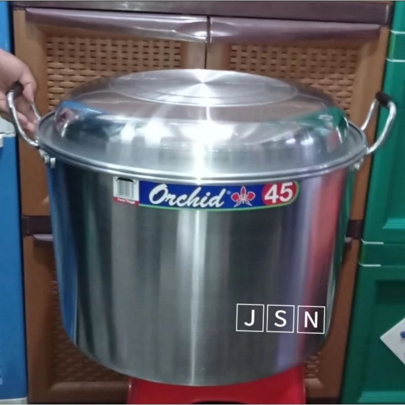 Jual Panci Besar Alumunium Panci Tinggi 45 cm Panci Orchid Pegangan ...