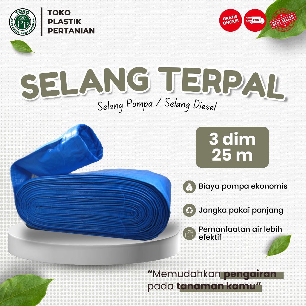 Jual Selang Terpal Diesel 3 Dim / 3 Inch Panjang 25 Meter | Shopee ...