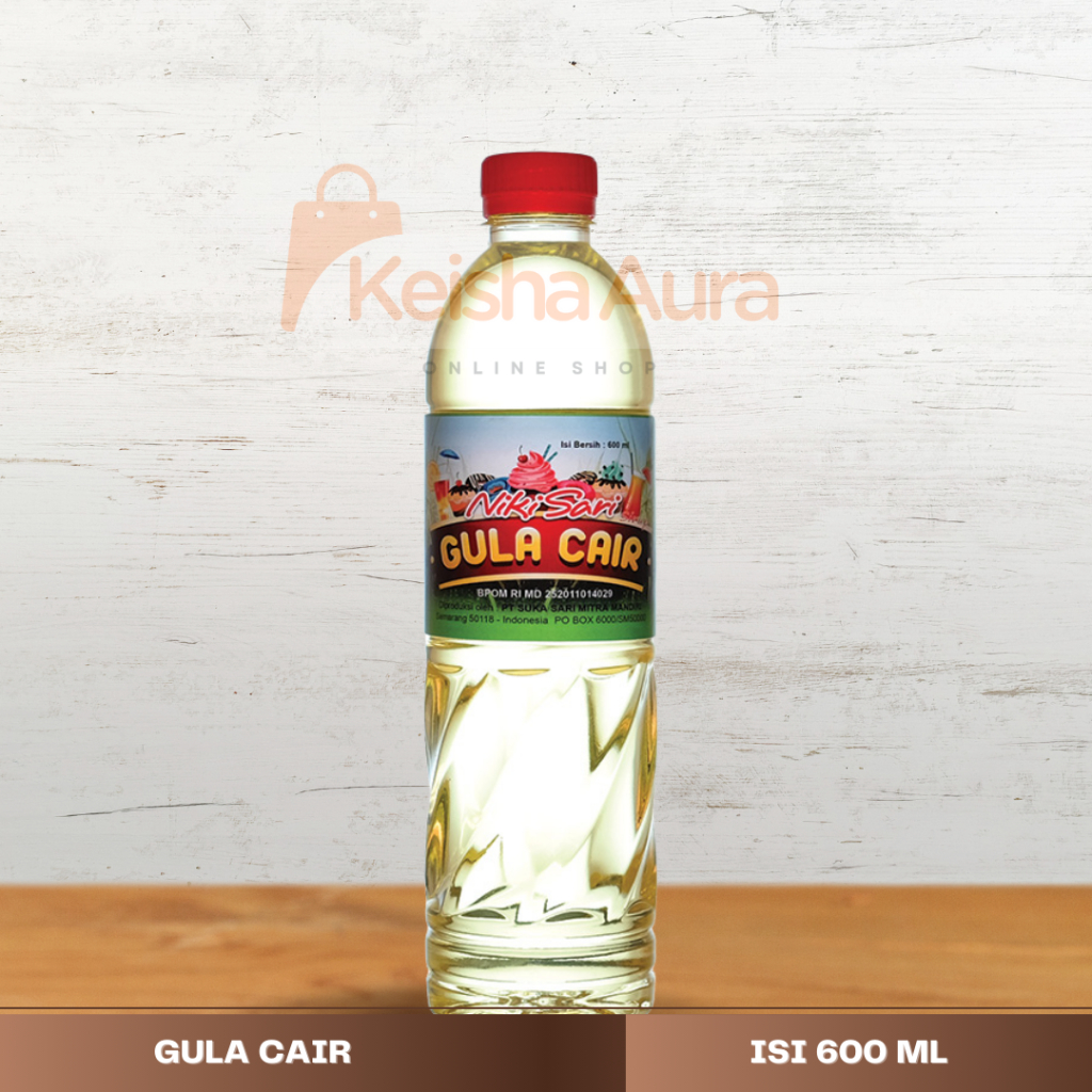 Jual NIKI SARI GULA CAIR kemasan 600 ml Botol Plastik | Shopee Indonesia