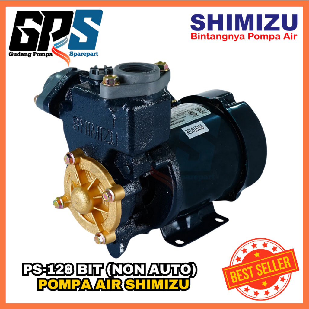 Jual [POMPA AIR] SHIMIZU PS-128 BIT UNTUK SUMUR DANGKAL (NON AUTOMATIC ...