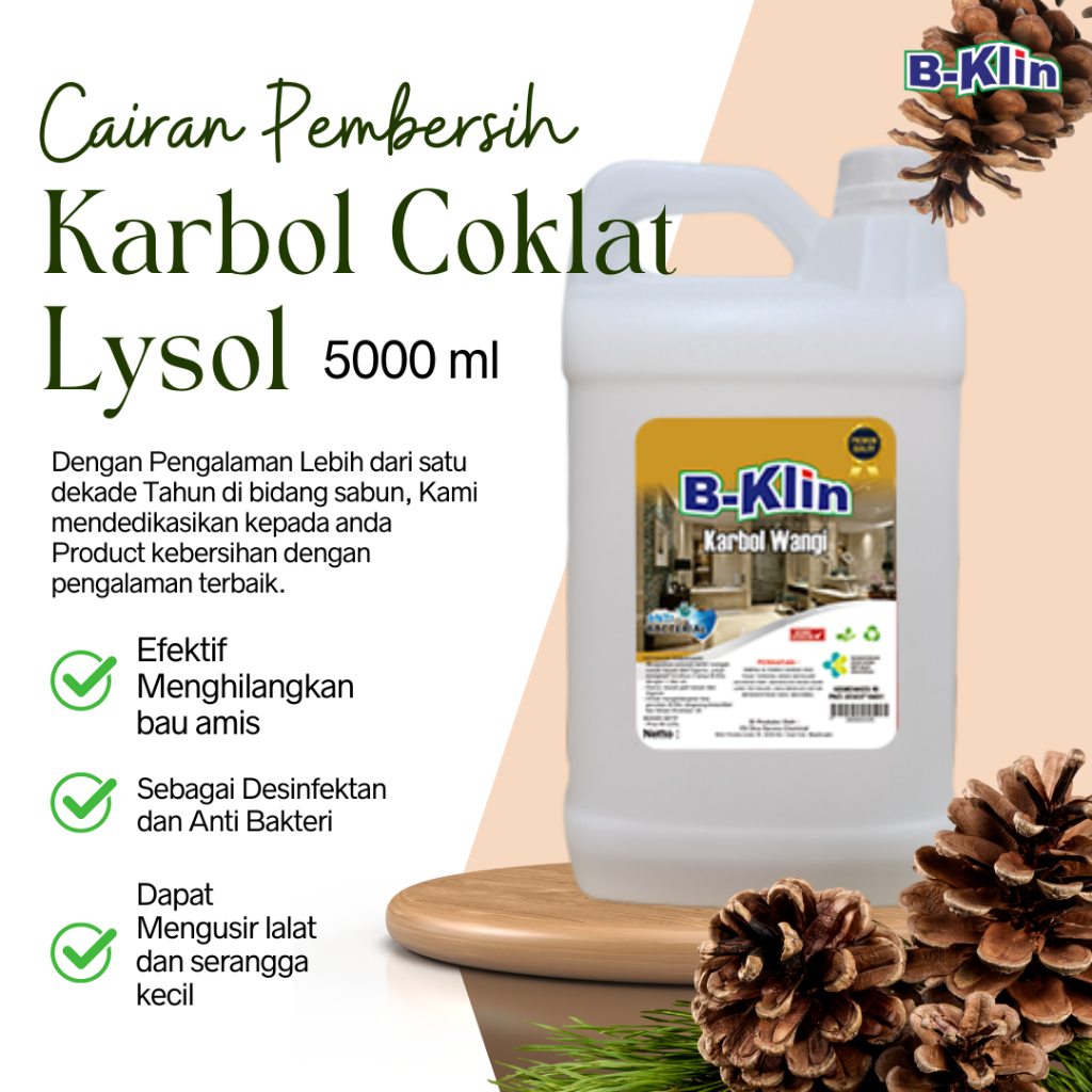 Jual Karbol Coklat Fresh B-Klin 5 Liter | Shopee Indonesia