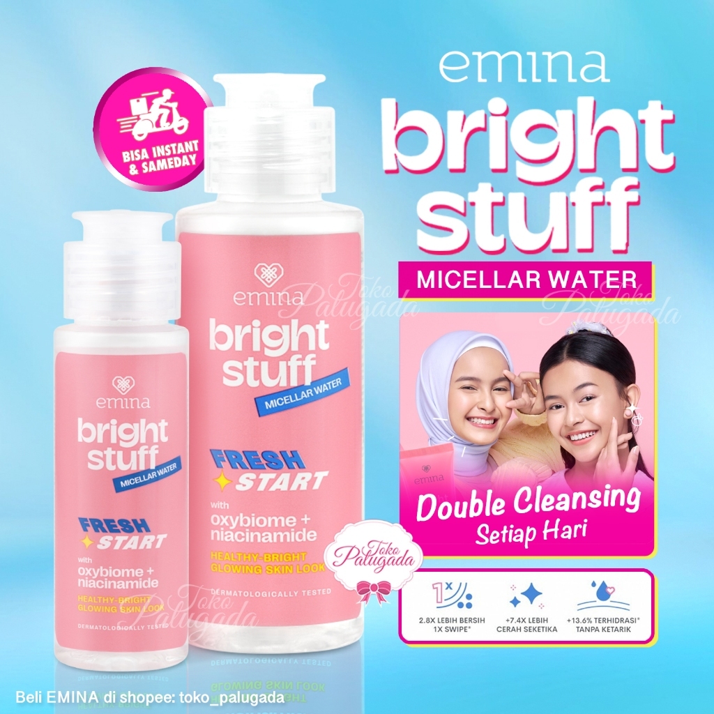 Jual Emina Bright Stuff Micellar Water - Pembersih Wajah | Shopee Indonesia